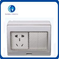China Wall Electrical Power 250V 4gang Switch and 1gang Socket with Number of Holes Porous for sale