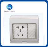 China Wall Electrical Power 250V 4gang Switch and 1gang Socket with Number of Holes Porous for sale