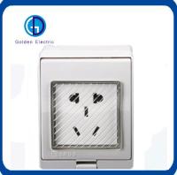 China Wall Electrical Power 250V 4gang Switch and 1gang Socket with Number of Holes Porous for sale