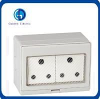 China Surface Mounted 16A 1gang Porous Socket with PC Panel and Copper Silver Alloy Inside for sale