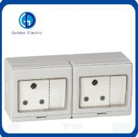 China Surface Mounted 16A 1gang Porous Socket with PC Panel and Copper Silver Alloy Inside for sale
