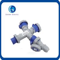 China 110V/220V/380V/415V Industrial Plug Socket 16A Multi Splitter with IP67 Watertight for sale
