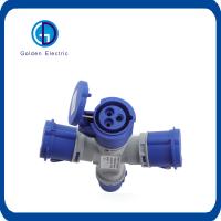 China 110V/220V/380V/415V Industrial Plug Socket 16A Multi Splitter with IP67 Watertight for sale