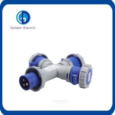 China Customized Support IP44/IP67 2p E 3p E Multiple Socket Adaptor for Industrial Outlets for sale