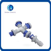 China Wall Mounted Installation 3 Way 32 AMP Outlet Splitter Timesaving IEC Cee 1 in 3 out for sale