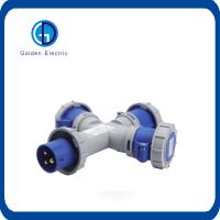 China Wall Mounted Installation 3 Way 32 AMP Outlet Splitter Timesaving IEC Cee 1 in 3 out for sale