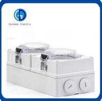 China Standard Grounding Multi-Function 2 Gang 13A IP66 Weatherproof Wall Sockets and Switch for sale