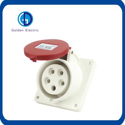 China Customization IP55 Flush/Surface Mounted Electrical Male/Female Socket for Industry for sale