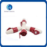 China 3 Sockets 16A 220V 2p E Industrial Plug Socket IP44 Waterproof Outlet Sockets Splitter for sale