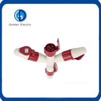China 3 Sockets 16A 220V 2p E Industrial Plug Socket IP44 Waterproof Outlet Sockets Splitter for sale
