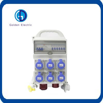 China Combined Electrical Socket Distribution Box with Rated Voltage 220/230/240/380V/415V for sale