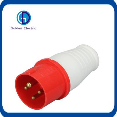 China 110V/220V/380V/415V IP44 Waterproof Industrial Plug 3pin/4pin with CE Certification for sale