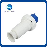 China Dustproof PA66 3 Pin Industrial Plug 220V Yellow Red Streamlined Installation for sale