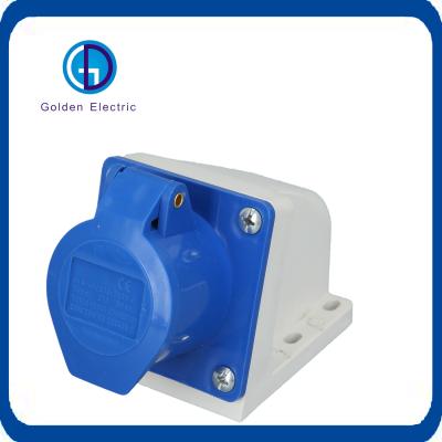 China Nominal Voltage 220V White Blue Yellow Red IP44 Surface-Mounted Industrial Socket for sale