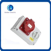 China 16A 5 Digits IP44 380V 3p N E Industrial Electrical Plug Socket with Lock and Switch for sale