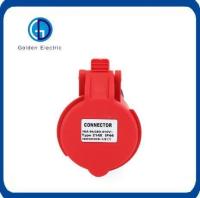 China EP 63A Waterproof Industrial Plug and Socket Connector IP44 Earth Contact Position 9h for sale