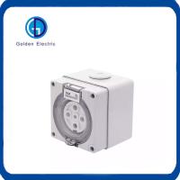 China 10A 20A 32A 40A 50A 4pins Round Surface Sockets Australia Standard Socket Outlets 500V IP66 Industrial Plug and Socket for sale