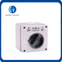 China Industrial 500V 3 Phase Square Manual Changeover Switch 10A 20A 32A 40A 50A 63A Rotary Switch for sale