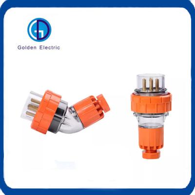 China EP3 10A/20A/32A/40A/50A 3pin 4pin 5pin Outdoor Waterproof Industrial Straight Angled Plug for sale