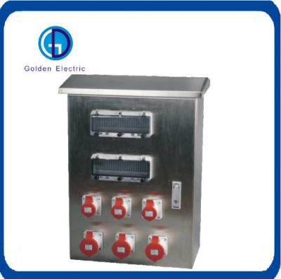 China 16A 32A 63A Rated Current Stainless Steel Power Socket Box for Heavy-duty Applications for sale