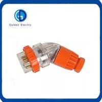 China IP66 3 Phase 500V 40A 3/4/5 Pin Waterproof Australian Angled Plug Electrical Industrial Plug for sale