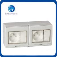 China Porous Surface Mounted Waterproof Socket Series French Standard Number of Holes IP55 1gang for sale