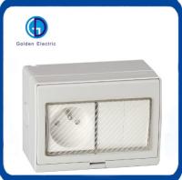 China Porous Surface Mounted Waterproof Socket Series French Standard Number of Holes IP55 1gang for sale