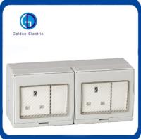 China 110V-250V Waterproof British Type Surface Mounted Switch Socket 13A for Outdoor Lighting for sale