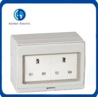China 13A 4 Gang Switch 1 Gang IP55 British Standard Weatherproof Electrical Socket for Outdoor for sale