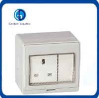 China 13A 4 Gang Switch 1 Gang IP55 British Standard Weatherproof Electrical Socket for Outdoor for sale