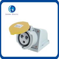 China Industrial IP55 110V 32a Interlocked Socket White Blue for Power Supply for sale