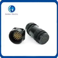 China Multipin Electrical Plug Socket Connectors Safety Operation IP44 Panel Mounted Socket for sale