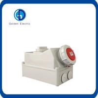 China White IP67 63A Interlocked Socket Customization Small Size With Switch 3pins for sale