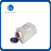 China White IP67 63A Interlocked Socket Customization Small Size With Switch 3pins for sale