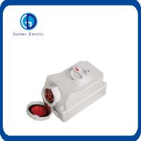 China White IP67 63A Interlocked Socket Customization Small Size With Switch 3pins for sale