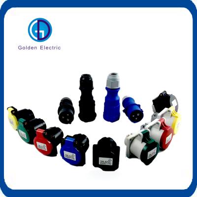 China IP67 Wall Mounted Industrial Plug Socket Waterproof Heat Resistant 80 for sale