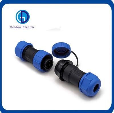 China 3P Blue Male And Female Plug IP68 5A Safety Operation With Low Frequency for sale