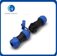 China 3P Blue Male And Female Plug IP68 5A Safety Operation With Low Frequency for sale