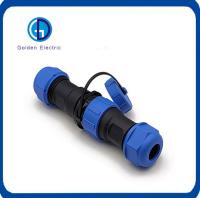 China 3P Blue Male And Female Plug IP68 5A Safety Operation With Low Frequency for sale