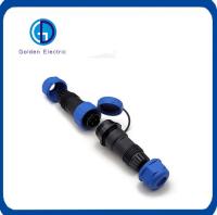 China 3P Blue Male And Female Plug IP68 5A Safety Operation With Low Frequency for sale