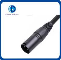 China Small Size XLR 3 Pin Industrial Plug High Flexibility With Gold Plating for sale
