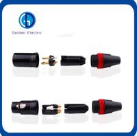 China Small Size XLR 3 Pin Industrial Plug High Flexibility With Gold Plating for sale