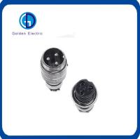 China 12mm 3 Phase Electrical Sockets Easy Installation Panel Connector Gx12 Cee IP67 plug for sale