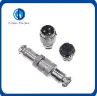 China 12mm 3 Phase Electrical Sockets Easy Installation Panel Connector Gx12 Cee IP67 plug for sale