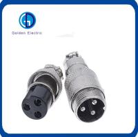 China 12mm 3 Phase Electrical Sockets Easy Installation Panel Connector Gx12 Cee IP67 plug for sale