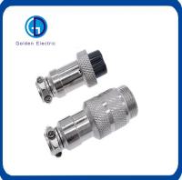 China 12mm 3 Phase Electrical Sockets Easy Installation Panel Connector Gx12 Cee IP67 plug for sale