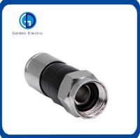 China Rg59 Coaxial Cable Male Connector Plug 500Hz IP67 Waterproof Panel Plug for sale