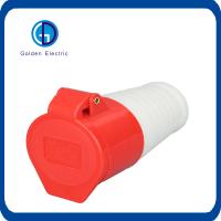 China Wall Mounted 240V Industrial Plug And Socket with Copper Nickel Plated for sale