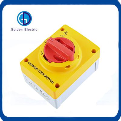 China 3p 4p 25A 40A 63A 220V-415V IP66 Waterproof AC Rotary Switch Enclosure for Changeover for sale