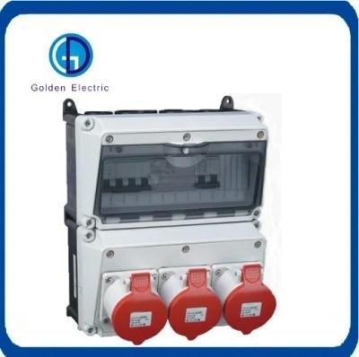 China ABS/PC Plastic Outdoor IP65 Waterproof 3p N E 4pins Industrial Outlet Socket Box for sale